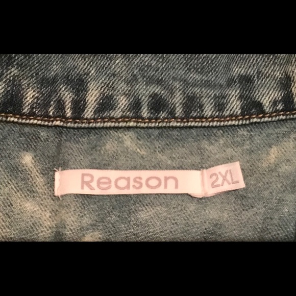 Reason | Jackets & Coats | Reason Greaser Denim Jacket | Poshmark